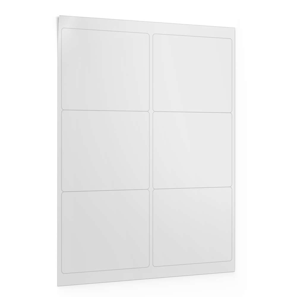 4" x 3.33" Sheet Labels | Label Blanks